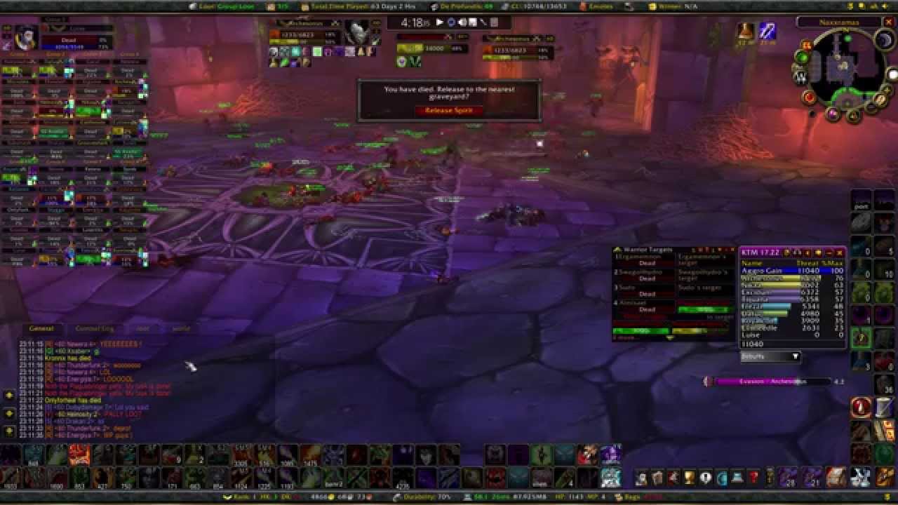 VanillaGaming - De Profundis - Naxxramas - Noth the Plaguebringer HORDE ...