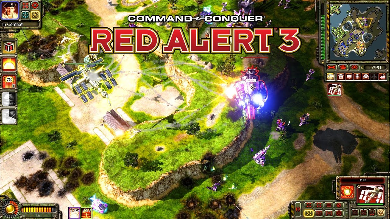Command and Conquer Red Alert 3 Epic War MOD Soviet MIR in 3v3 Brutal ...