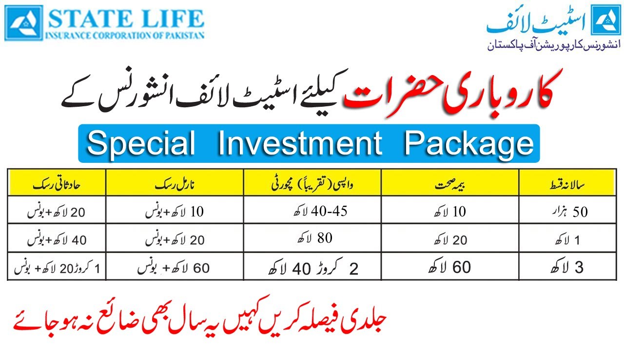 Business Person State Life Insurance Policy 2021 || State Life Policy ...