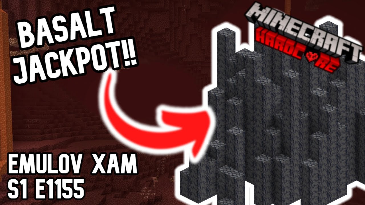 Basalt Jackpot!! Minecraft Hardcore Let's play S1 E1155 - YouTube