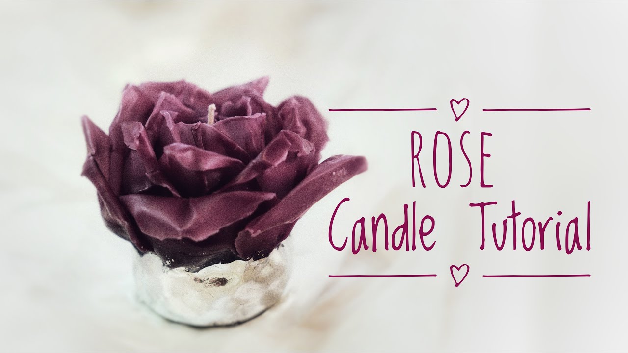 Flower Candle - 4 K Free Video Process Tutorial, Step by Step - YouTube