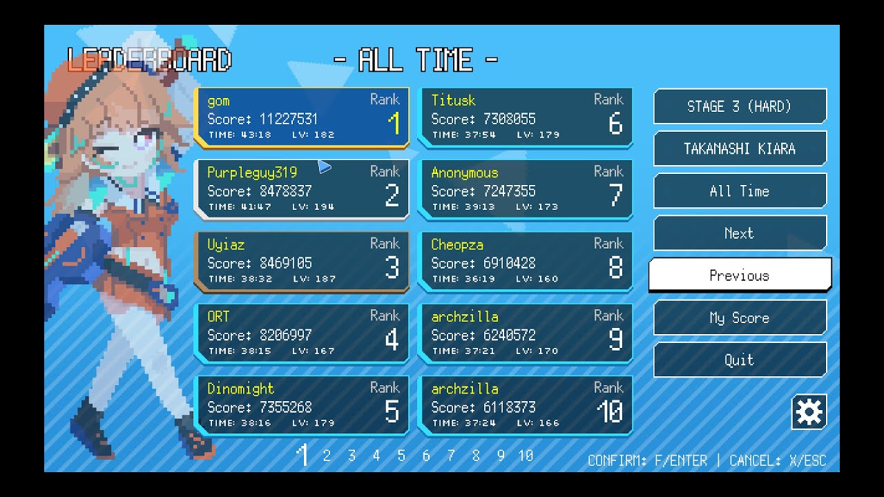 Holo Cure hard3 Kiara high score - YouTube