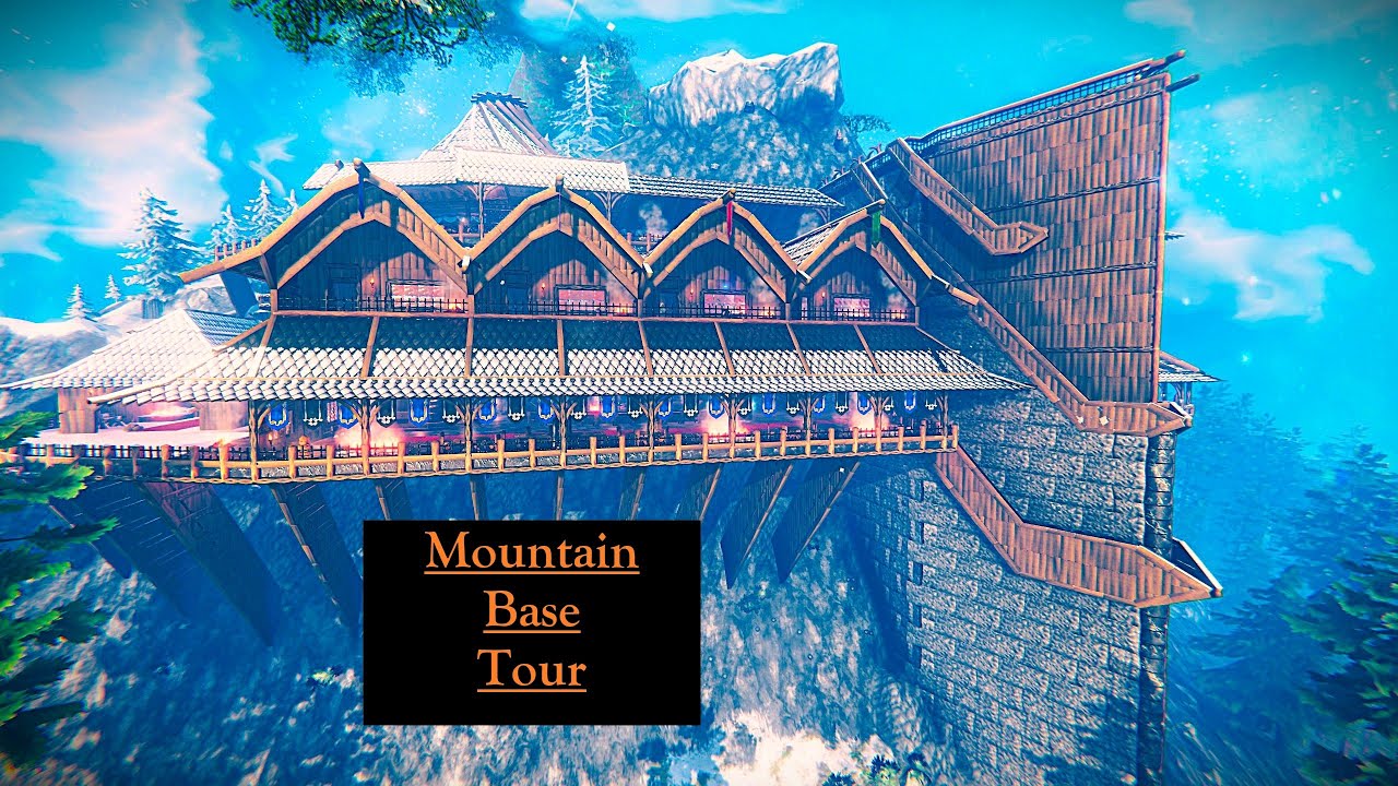 Valheim Mountain Base "Eastwatch" Walking Tour - YouTube