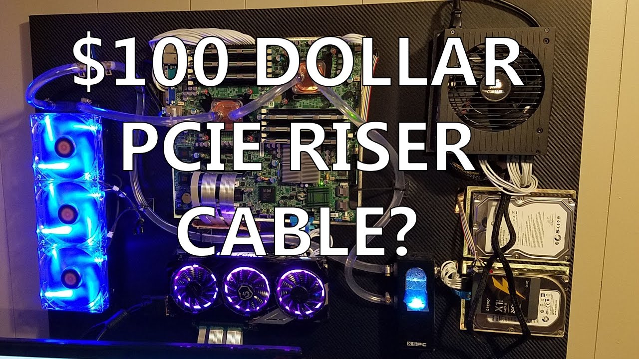 The Best PCIE Riser Cable | Featuring My Wall Mount Build - YouTube