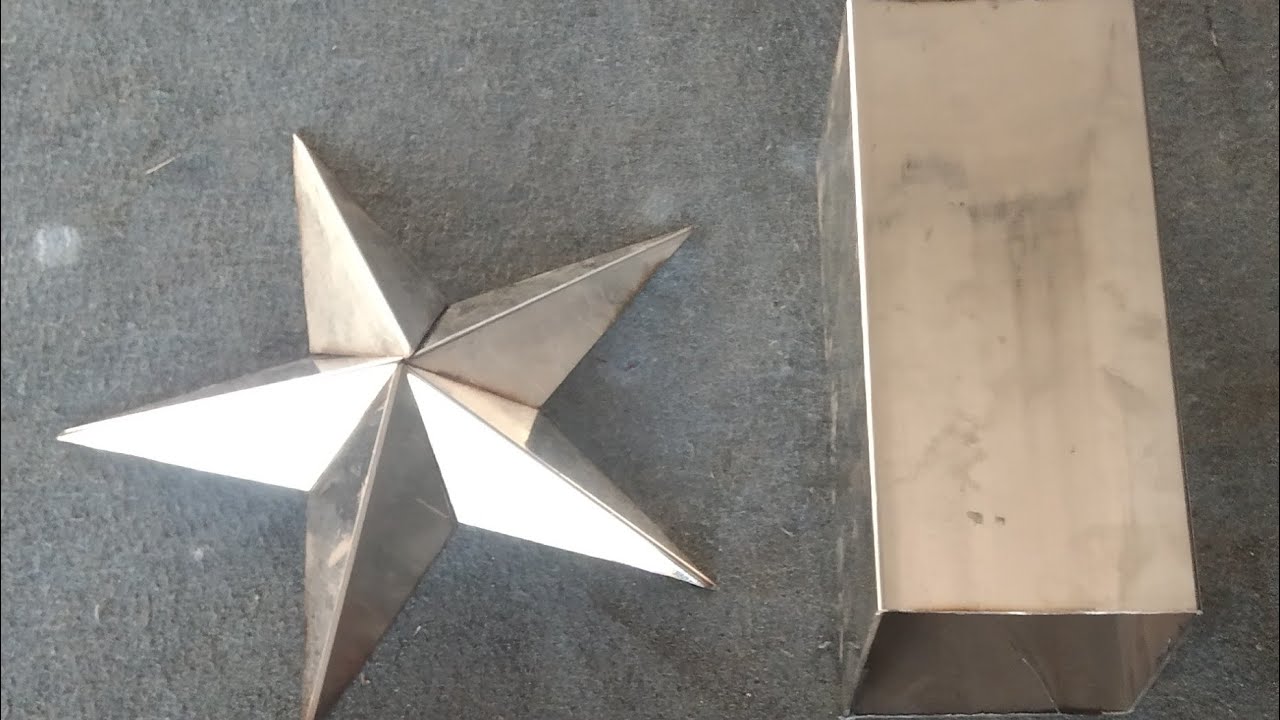 how to make steel star with scrap paip - YouTube