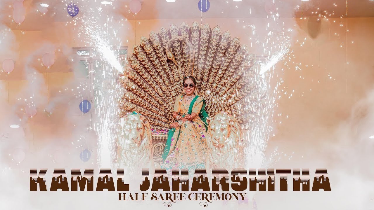 Harshitha's Half Saree Ceremony Teaser | 2023 - YouTube