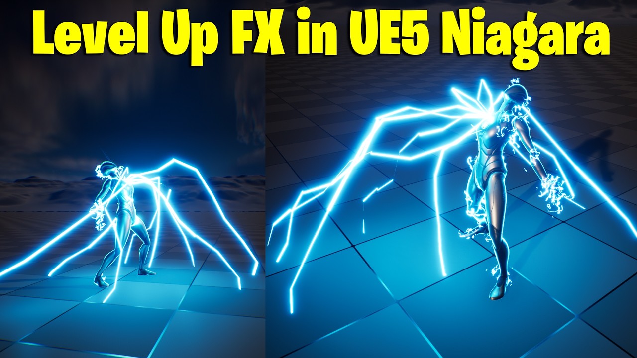 How to Create Level Up Lightning FX in UE5 Niagara - Exclusive Preview ...