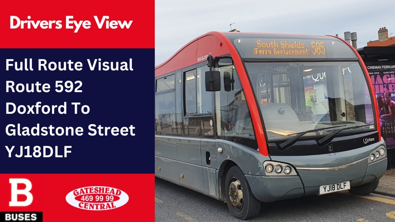 DEV: FULL ROUTE VISUAL | Nexus Bus Route 592 - Doxford to Roker ...