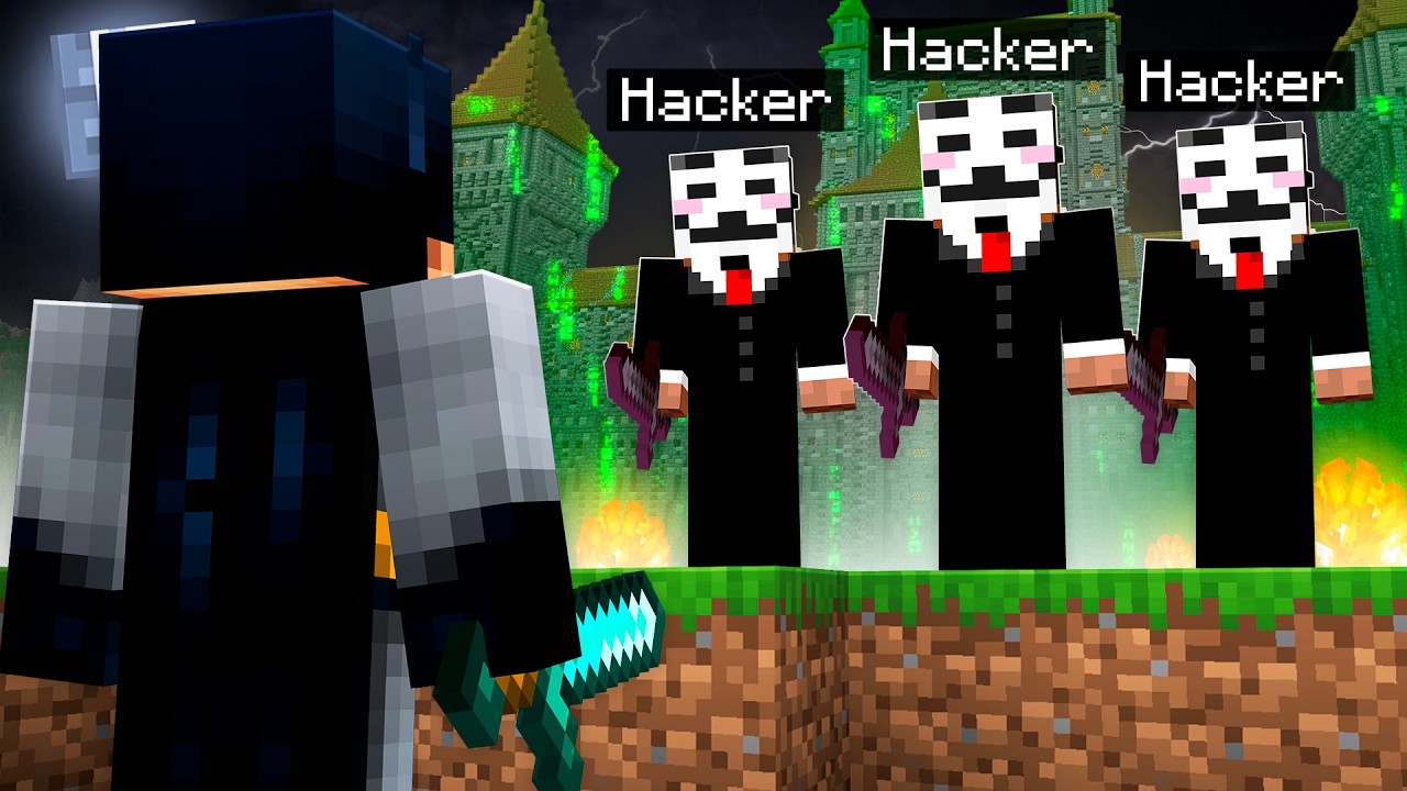 DESTRUÍ la BASE SECRETA del CLAN HACKER 👨‍💻 en Minecraft *ENFADO EPICO ...