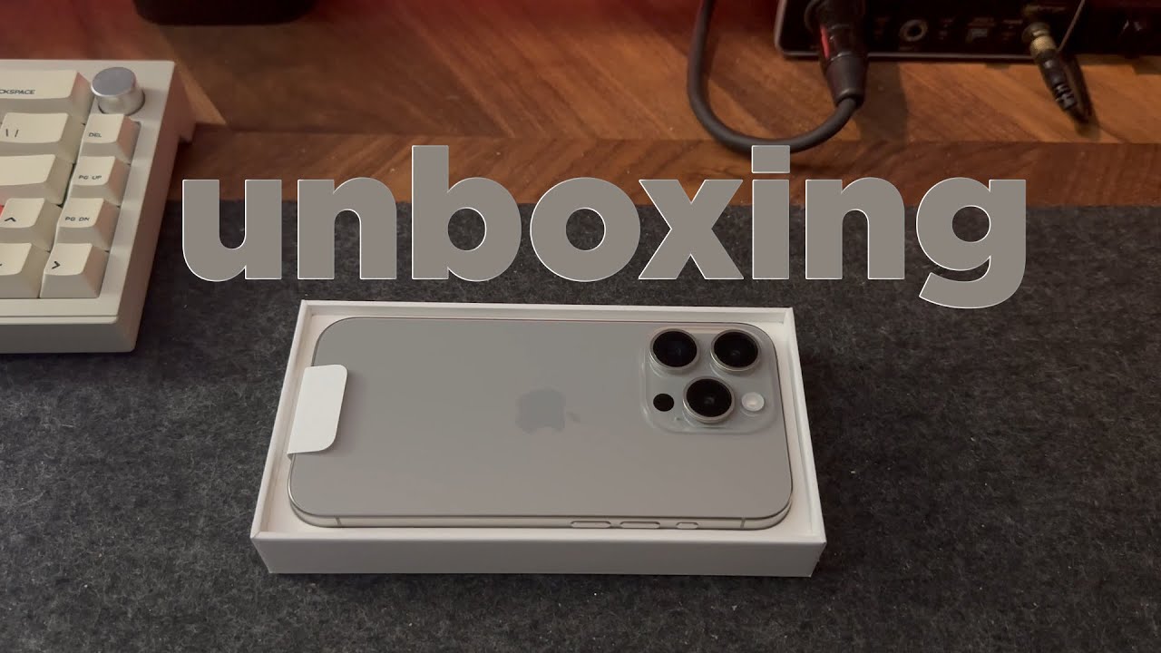Received my iPhone 15 Pro Early - Natural Titanium Unboxing - YouTube