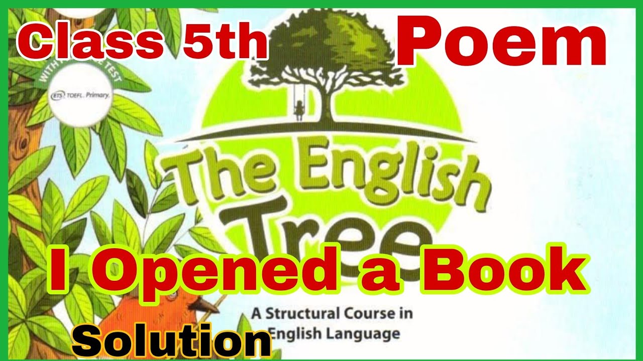 Class 5 English Poem | I opened a Book | Chapter Solution. The English ...