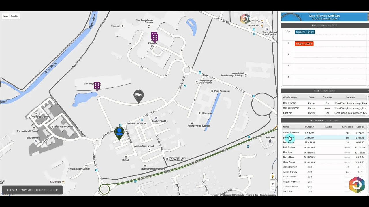 ERP Terminal with real-time Activity Map - YouTube