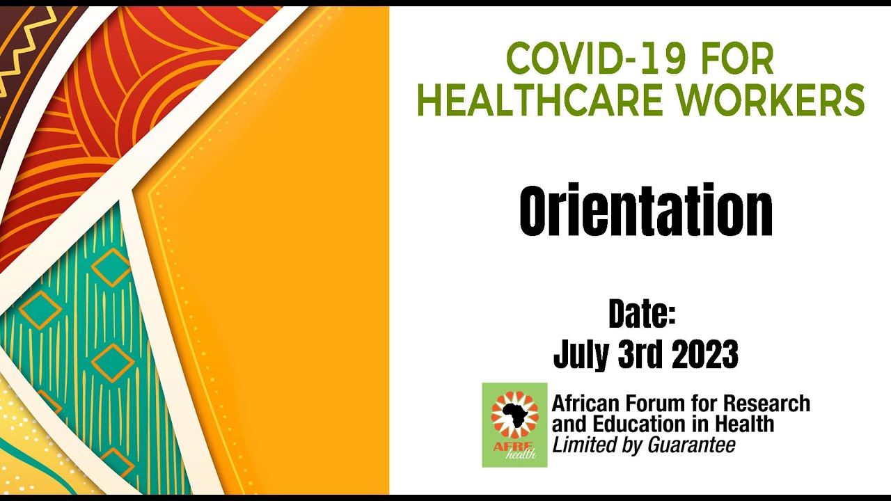 Orientation for COVID-19 for healthcare workers - YouTube