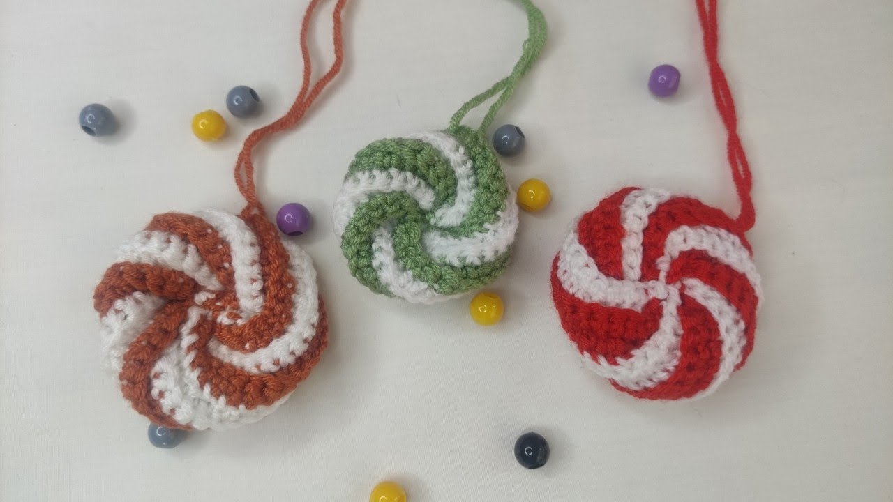 Crochet Christmas Candy Tutorial. How to Crochet Candy - YouTube