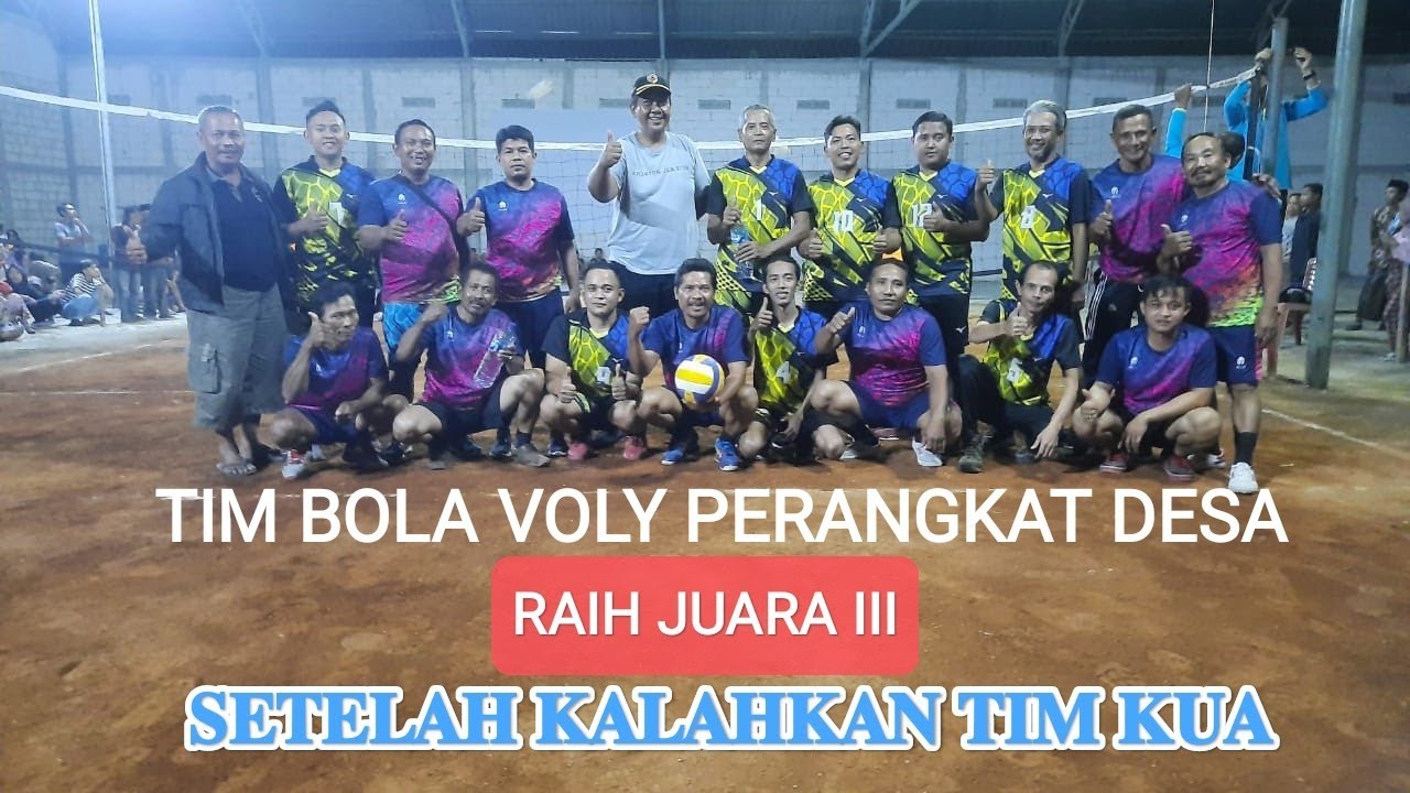 Tim Bola Voly Perangkat Desa Raih Juara III Setelah Kalahkan Tim KUA ...
