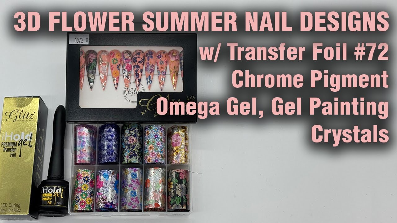 Easy French, Ombre, Encap w Transfer Foil #72, Gel Polish - YouTube