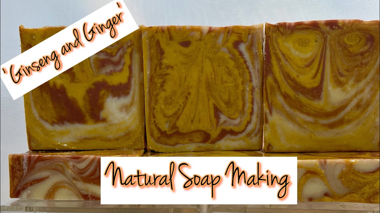 How to use GINSENG and GINGER in SOAP MAKING #coldprocesssoap 🛁 - YouTube