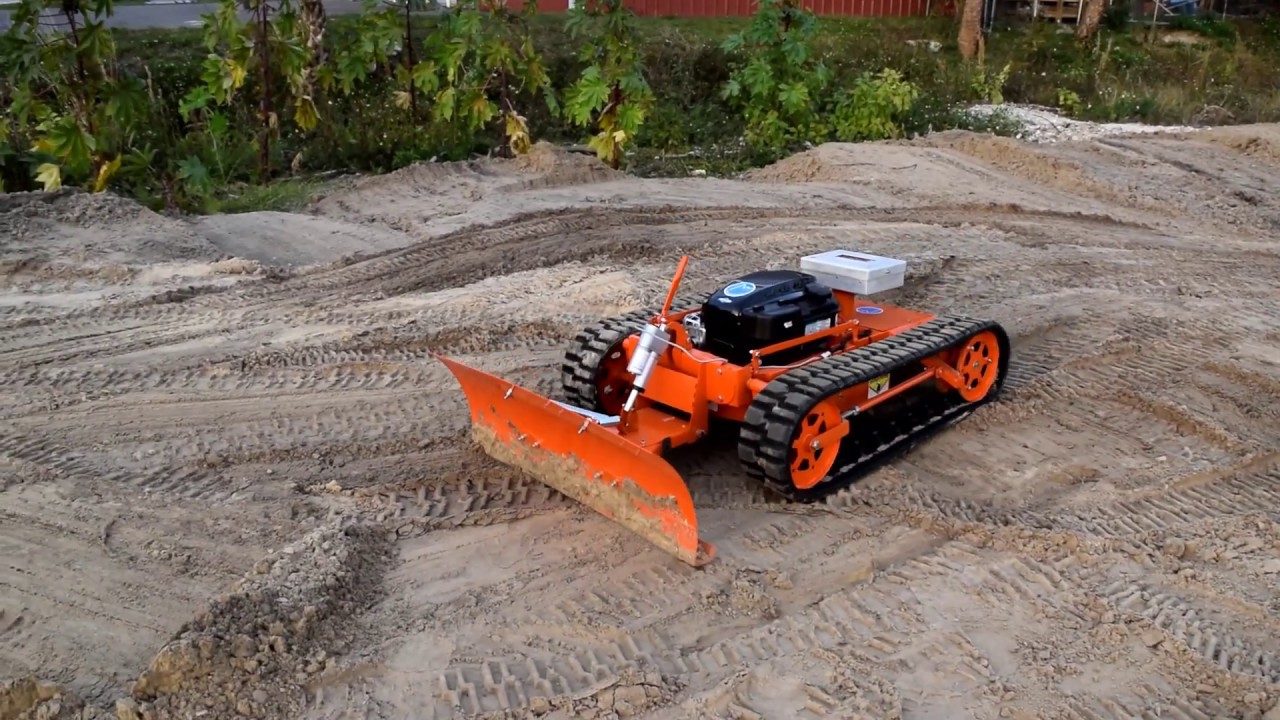 Slope Mower with New Release Snow Plow Attachment - YouTube