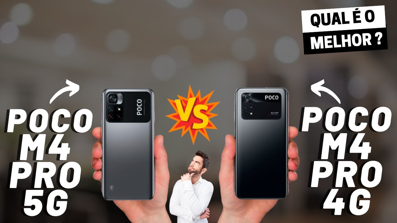 POCO M4 Pro 5G vs POCO M4 Pro 4G Qual é o MELHOR? (Comparativo) - YouTube