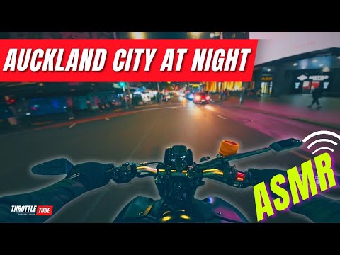 City Lights: Auckland At Night Motorcycle Tour | Yamaha MT09 | RAW ...