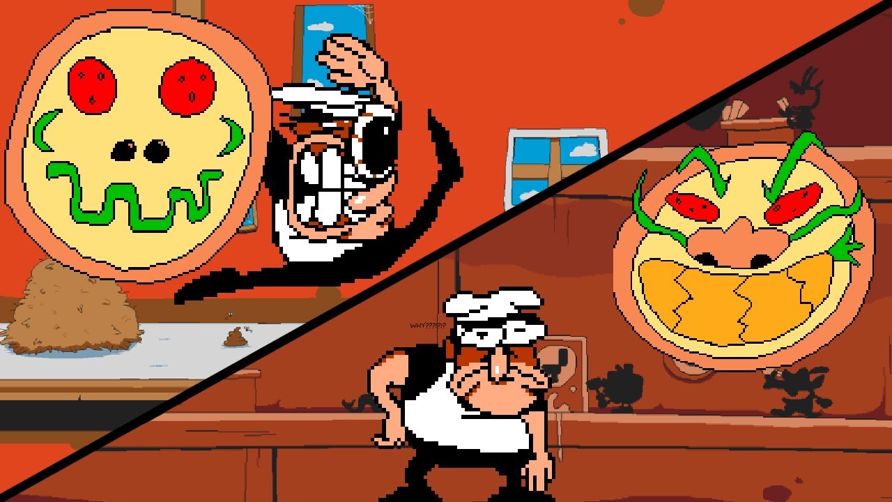 Pizza tower - Проходим Fun Farm и Fast Food Saloon на 3 круг - YouTube