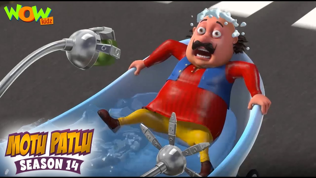 Bath Tub On The Run | Motu Patlu | Season 14 - Full Episode | Wow Kidz ...