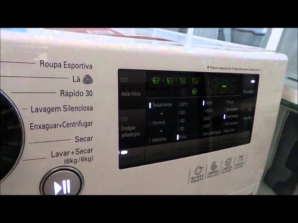 Lava e Seca LG - WD1412RT - YouTube