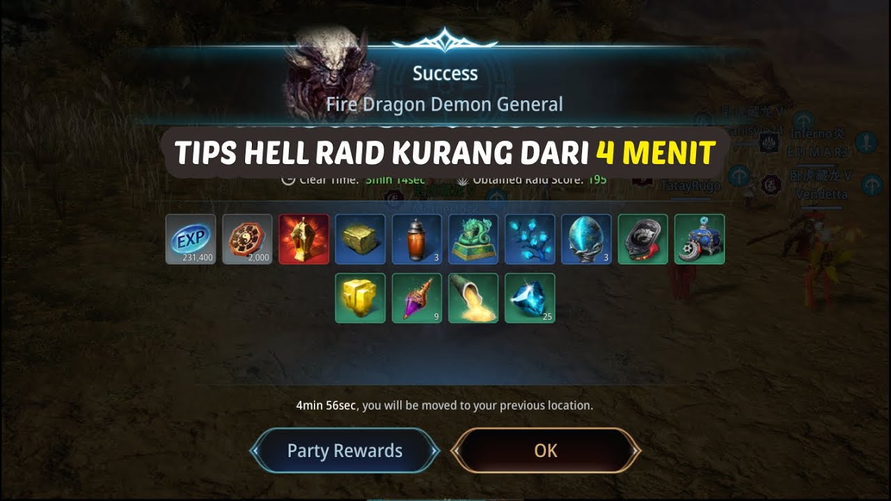 [MIR4 Global] Tips Finish Hell Raid Kurang Dari 4 Menit - YouTube