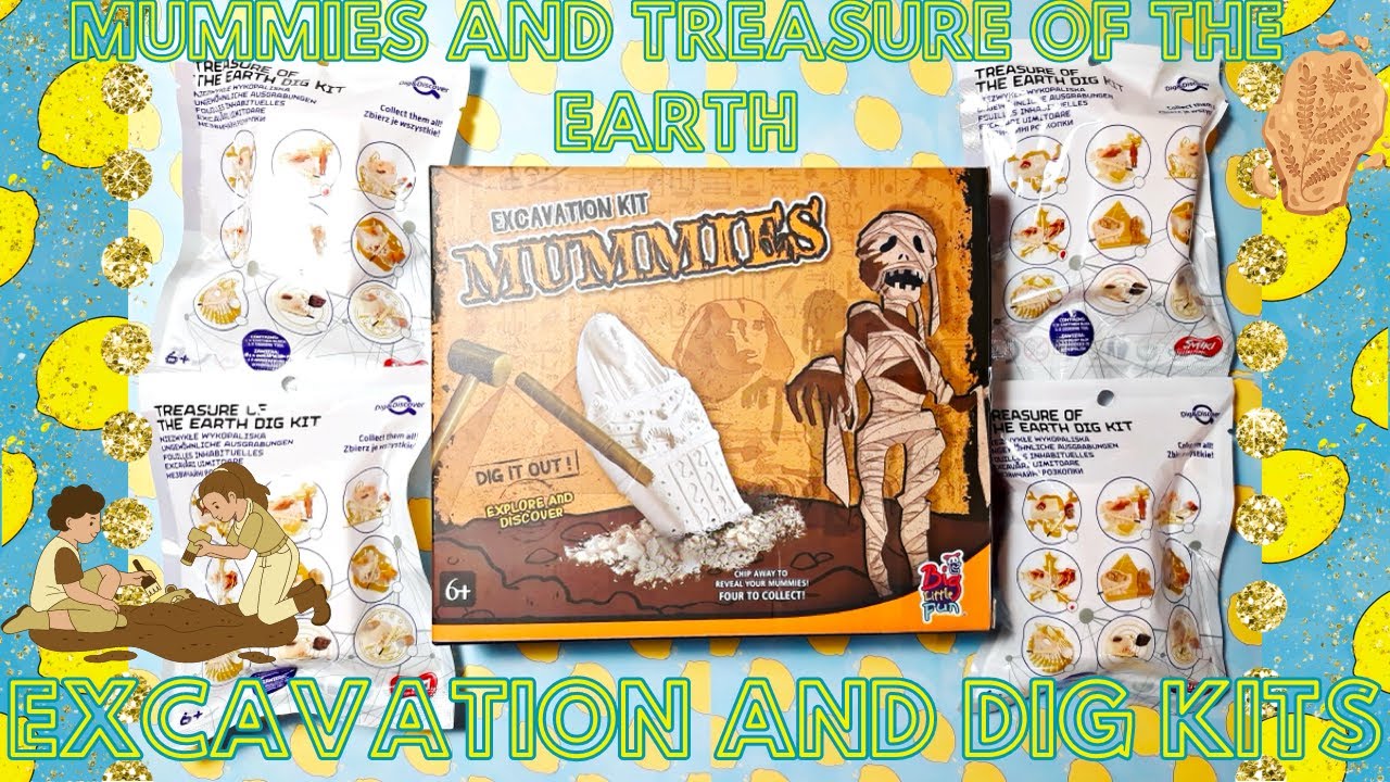 ANCIENT EXCAVATION KIT Unboxing | 5 Excavation Kits And Surprise | ASMR ...
