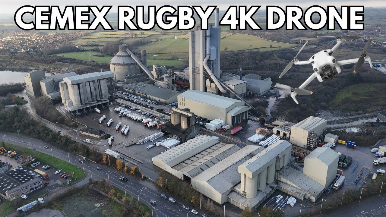 CEMEX RUGBY CEMENT PLANT - 4K DJI MINI 4 PRO DRONE - YouTube