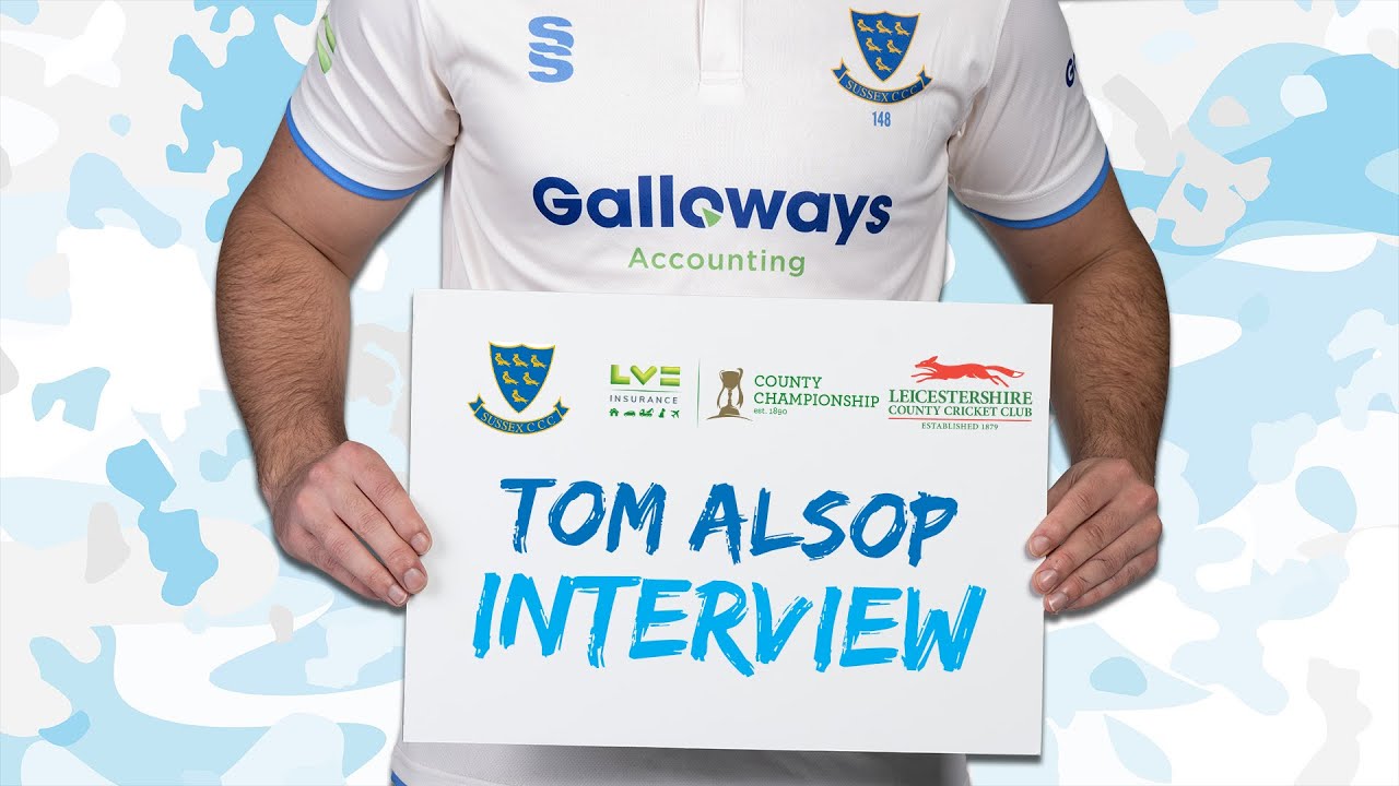 Sussex Cricket | Tom Alsop reacts to equalling his career-best First ...