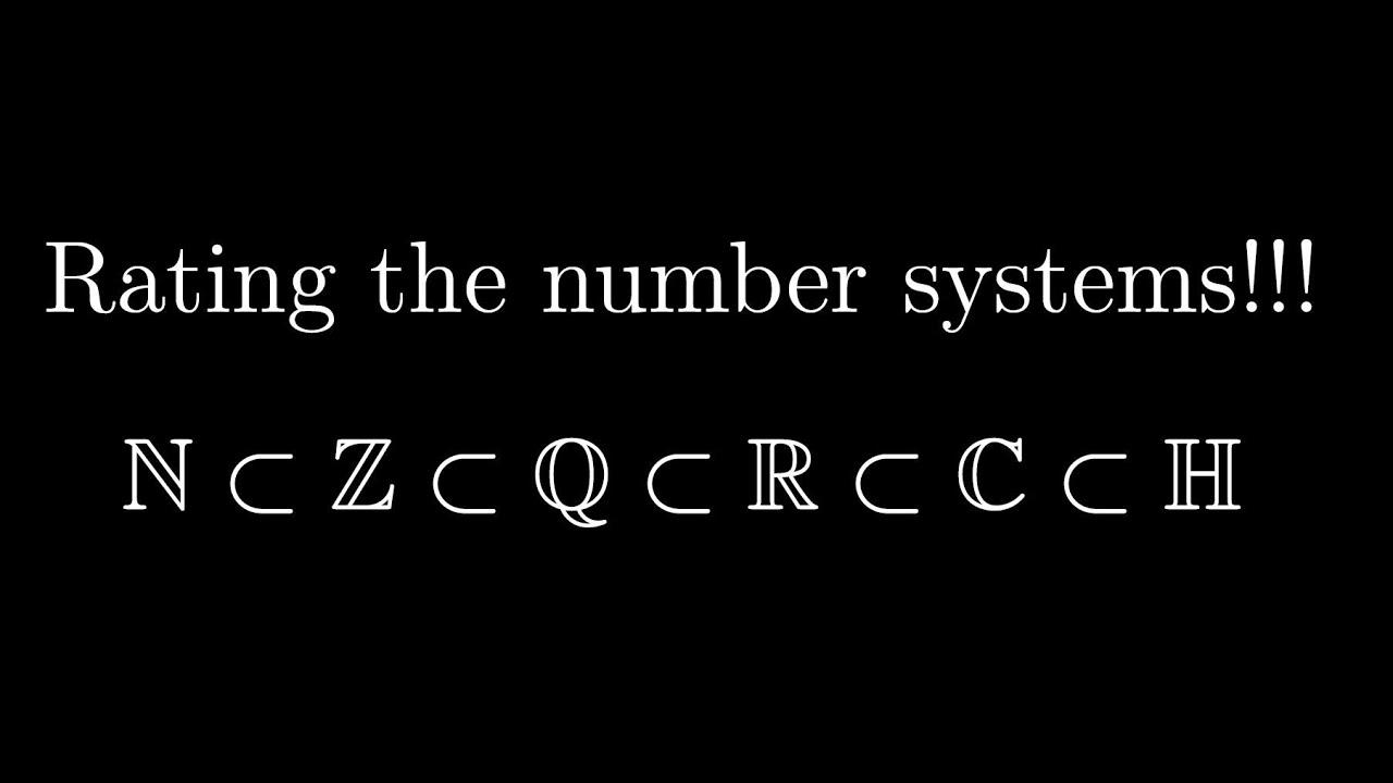 Rating the number systems!!! - YouTube