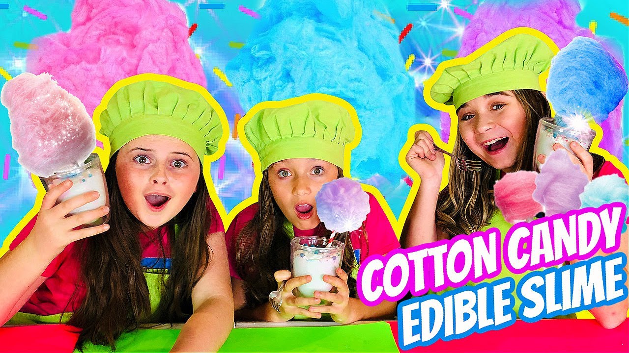 DIY COTTON CANDY EDIBLE SLIME! *Slime You Can Eat* DIY Edible Slime ...