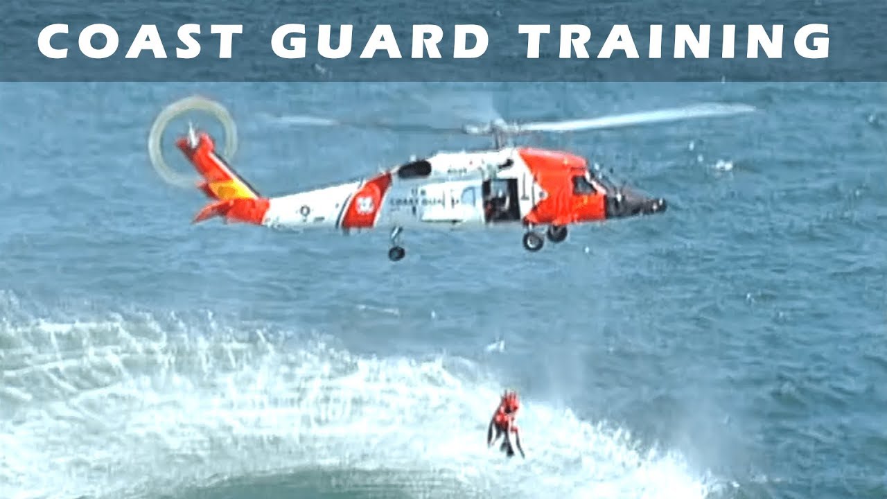 Coast Guard Helicopter Water Rescue Training from Big Boats & Busy ...