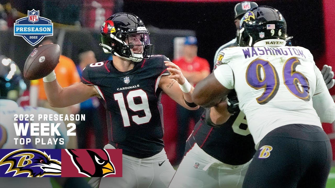 Arizona Cardinals Top Plays vs. Baltimore Ravens | 2022 Preseason Week ...