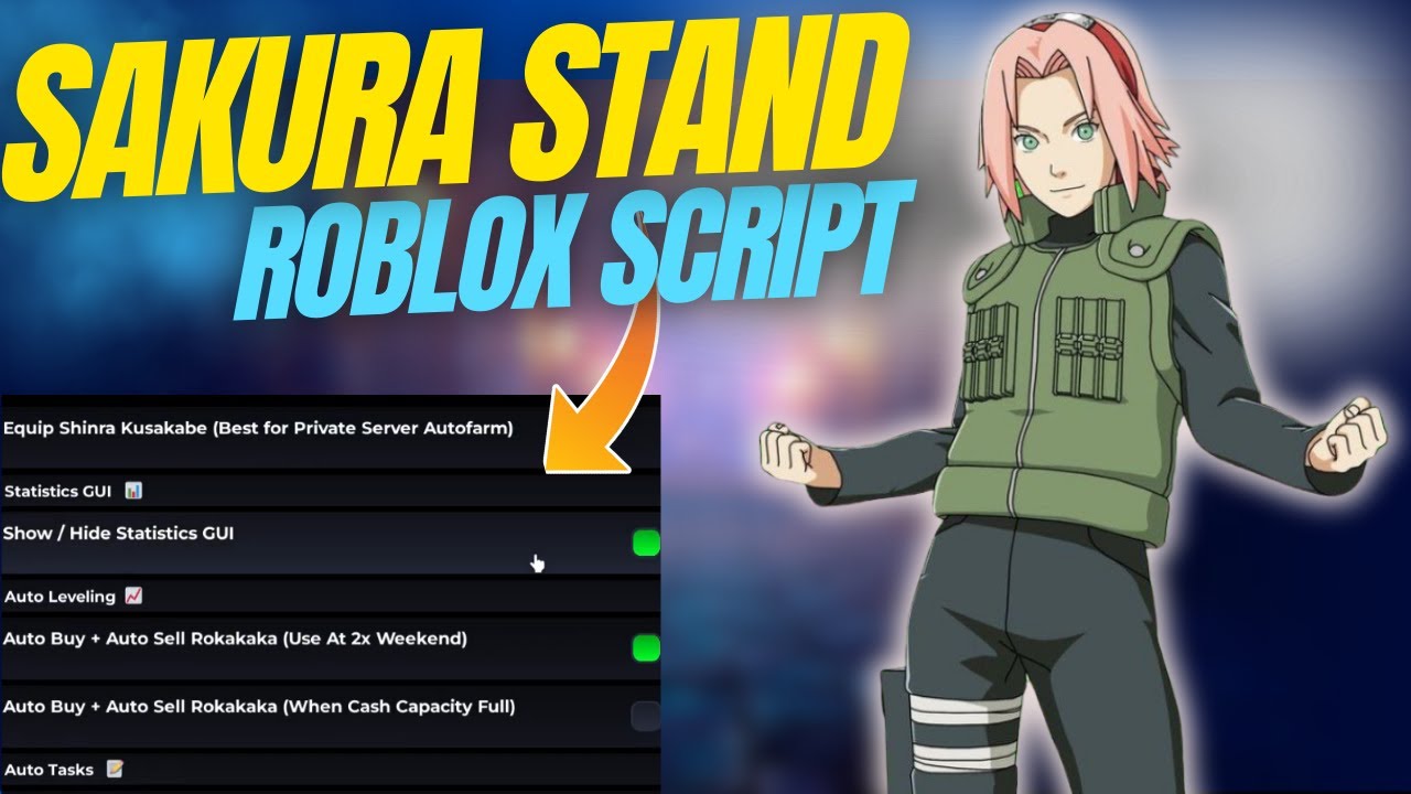 "NEW Sakura Stand Script Hack (2025) | Auto Farm, God Mode & More ...
