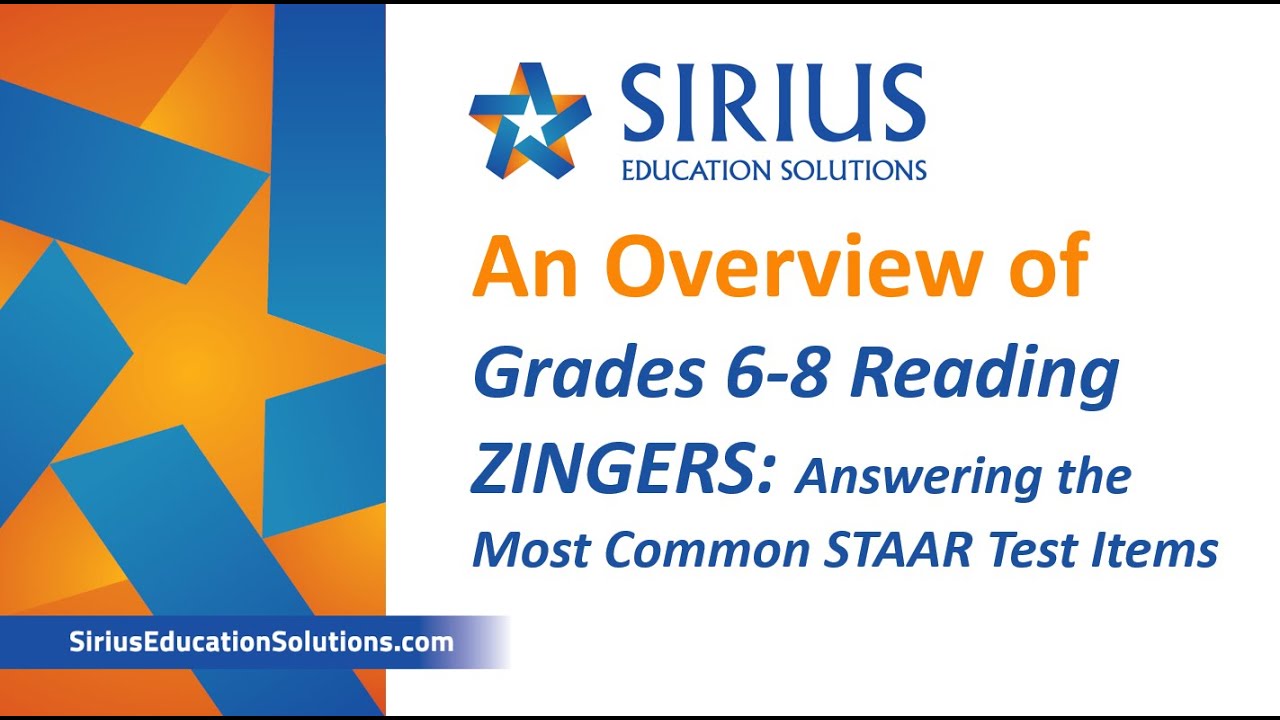 Grades 6 8 Reading ZINGERS Overview YouTube Grades 6 8 Reading ZINGERS Overview YouTube