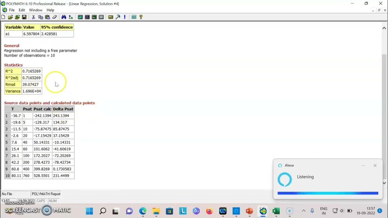 POLYMATH Regression - YouTube