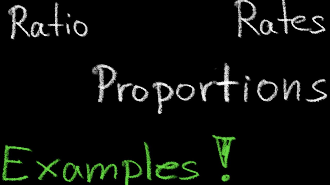 Ratio, Rates, Proportions, Examples I The Westcoast Math Tutor I - YouTube