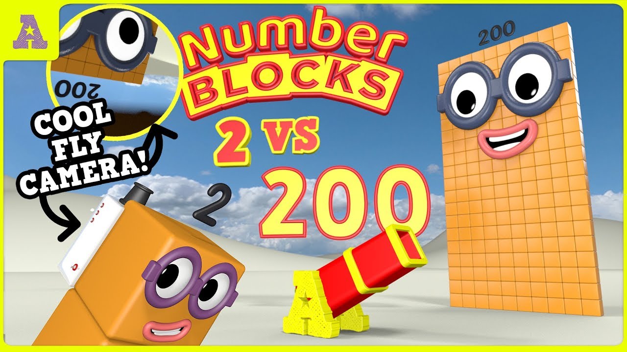 Omg! Numberblocks 200 vs 2 with FlyCam!?! [Episode 5] - YouTube