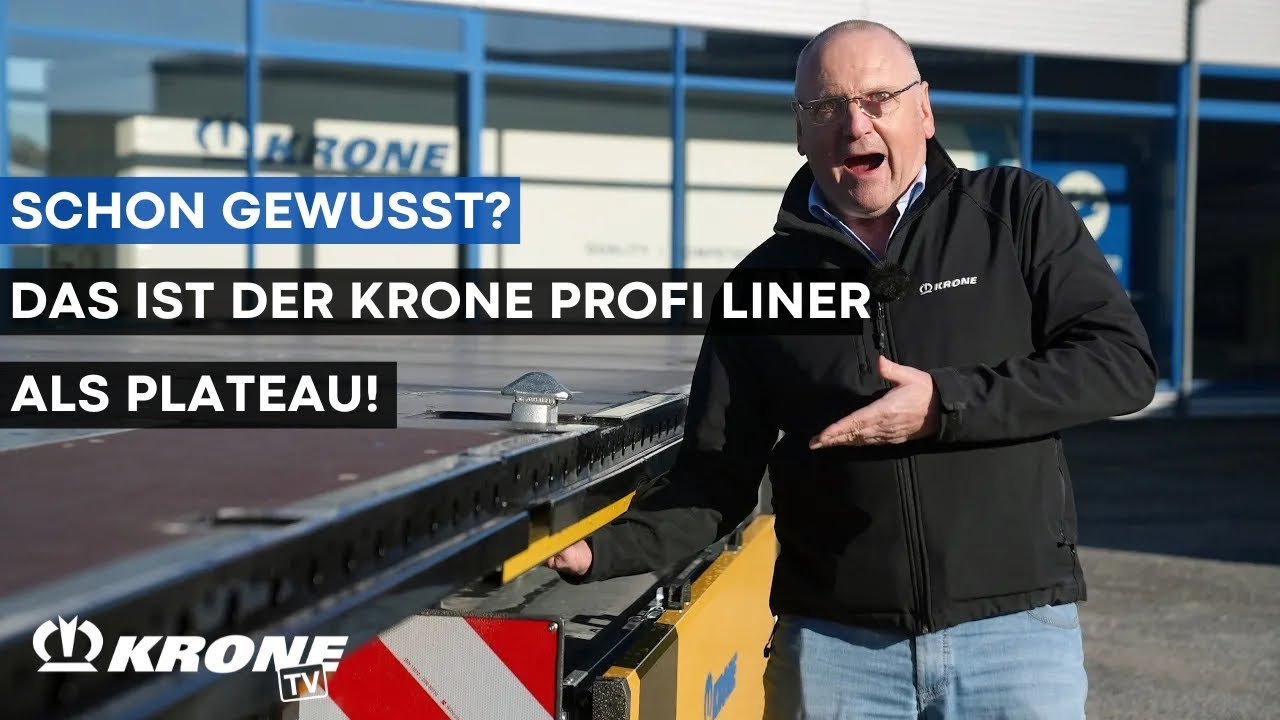 Did you know? This is the KRONE Profi as a plateau. | KRONE TV - YouTube