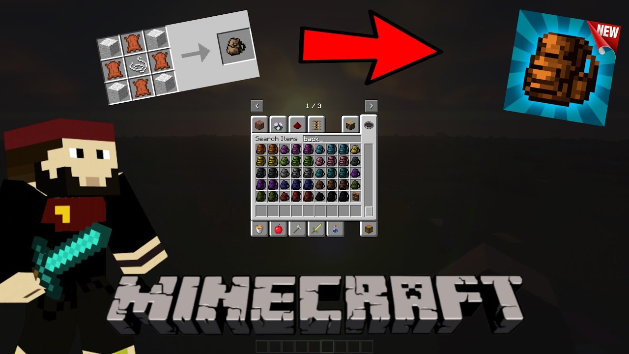 MINECRAFT MOD | USEFUL BACKPACK [PLUSIEURS VERSION DISPO] - YouTube