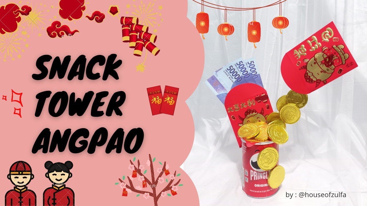 Cara membuat snack tower Angpao | DIY Chinese New Year Craft - YouTube