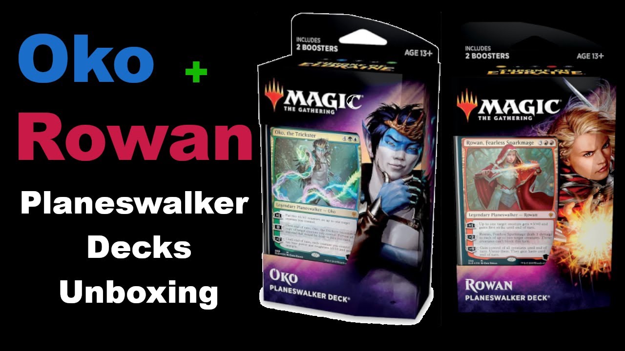 Oko & Rowan - Planeswalker Decks Opening - Unboxing - Throne of ...