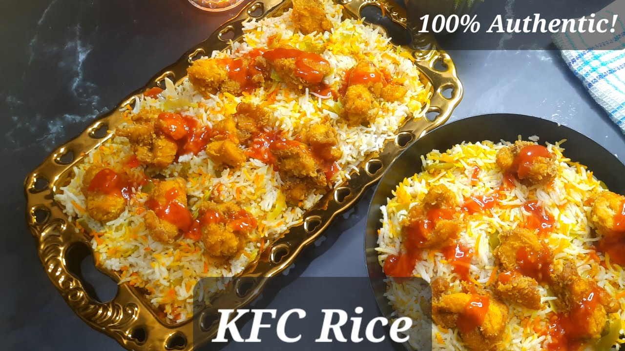 KFC rice and spice/Arabian rice, easy method #rice #arabianrice - YouTube