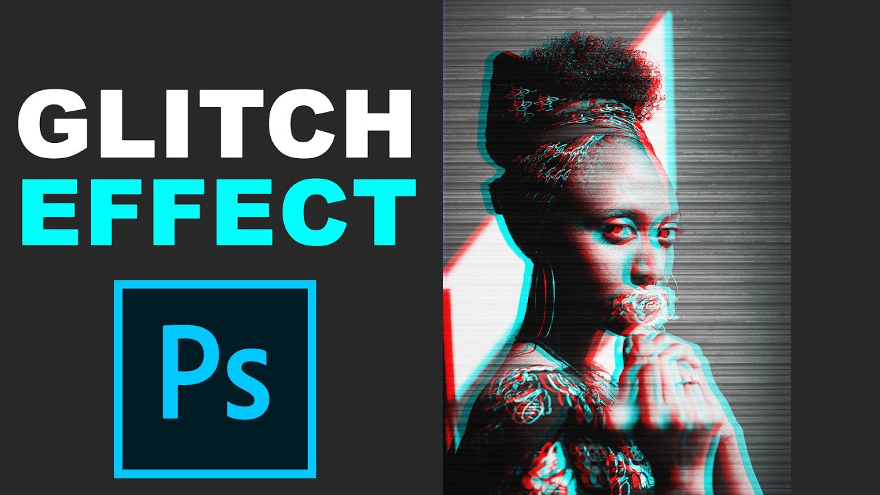 Create Glitch Effect Portrait Photo in Photoshop CC - YouTube