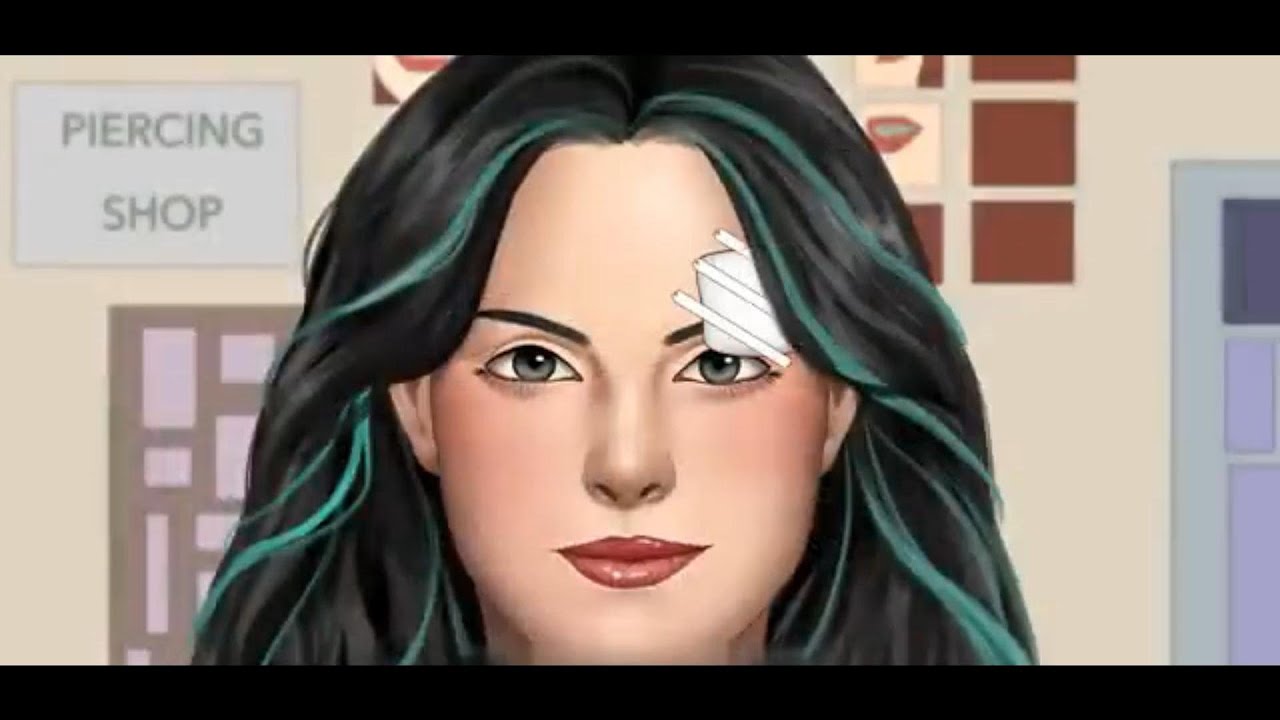 ASMR Remove unmanaged eyebrow piercing pus animation | Squeeze eyes ...