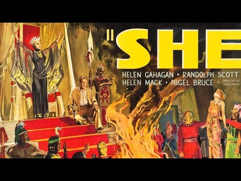 She 1935 by Merian C. Cooper(colorized by Ray Harryhausen)