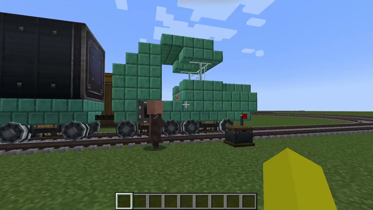 Minecraft Create Mod - Freight train fun - YouTube