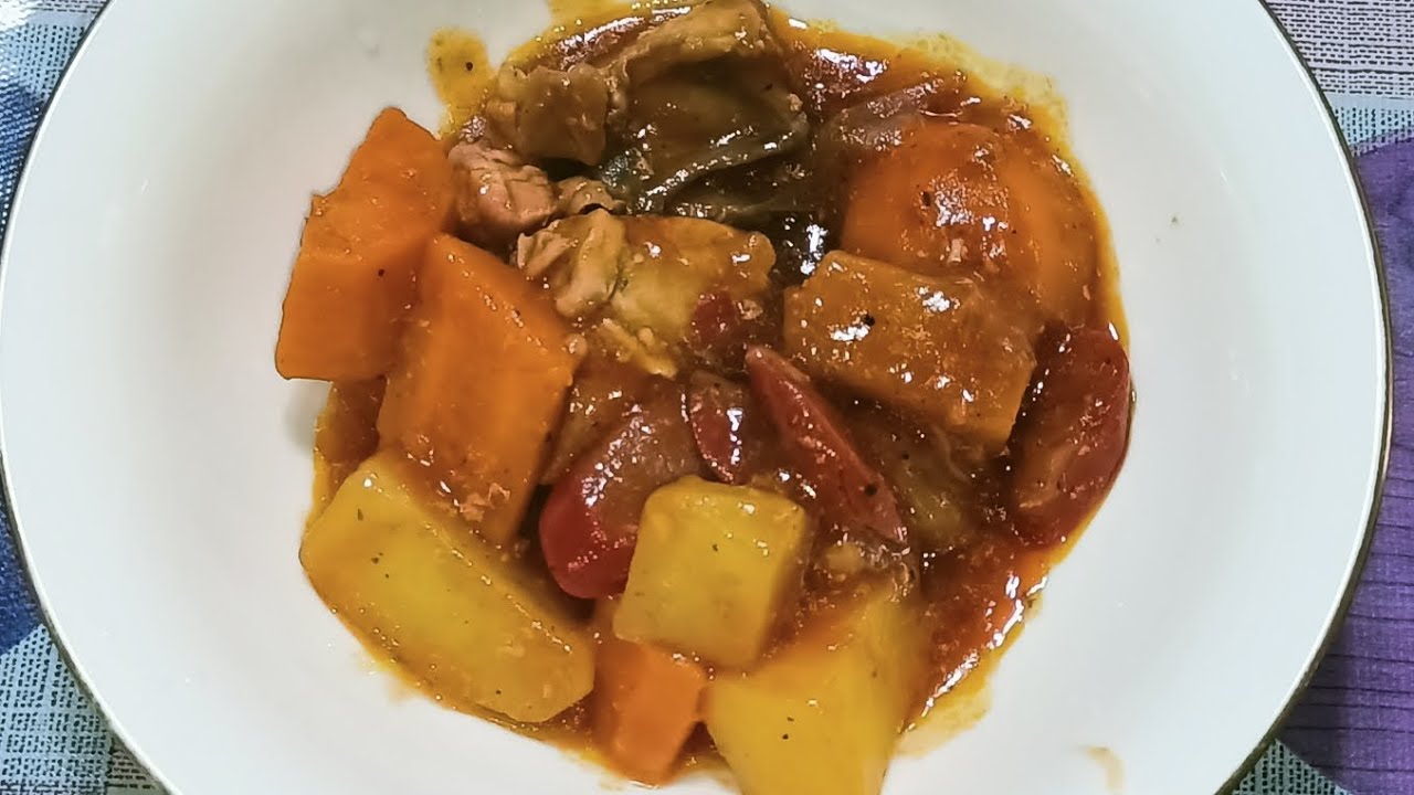 Afritadang manok(simple version) - YouTube